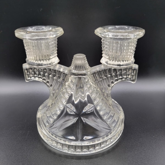 federal glass | Accents | Vintage Federal Glass Wigwam Double ...